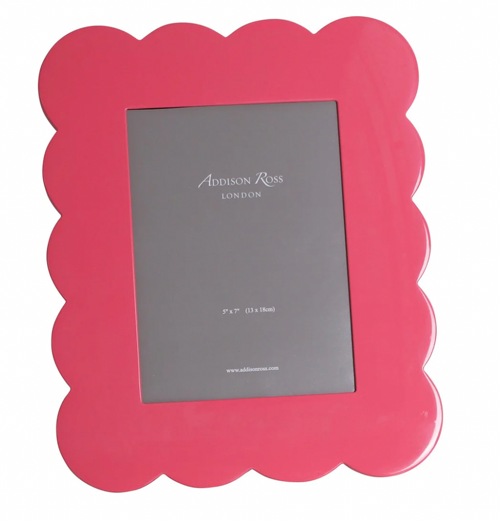 Pink Scalloped Lacquered Frame – Finch & Co